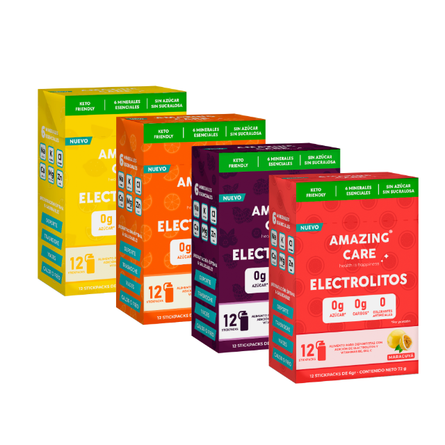 Pack Electrolitos Mix Sabores | 48 Sticks Amazing Care – Amazing Care ...
