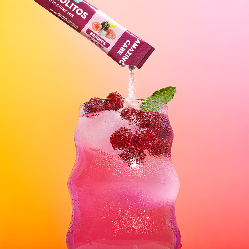 Electrolitos sabor Berries | Hidratación Saludable 12 Sticks – Amazing ...